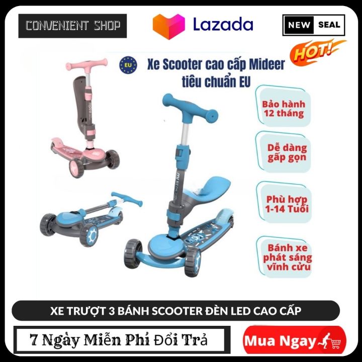 xe cooter cho bé, xe trượt scooter cho bé. XE TRƯỢT 3 BÁNH SCOOTER ĐÈN ...