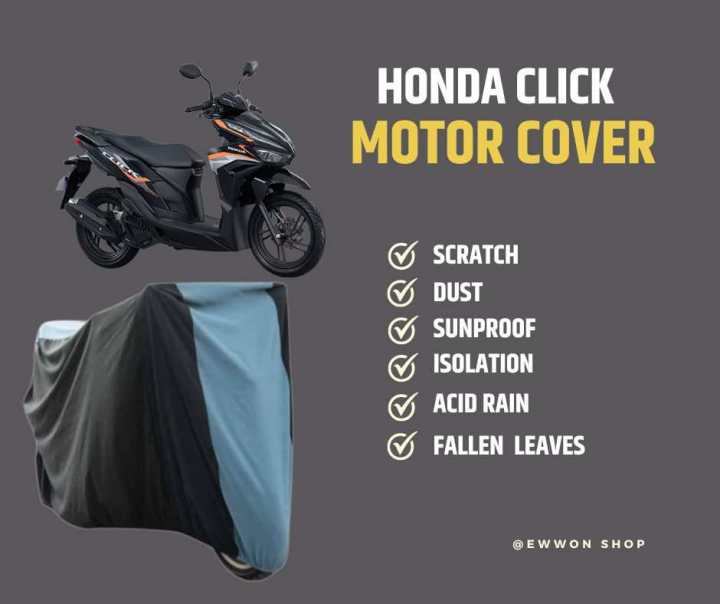 HONDA CLICK MOTORCYCLE COVER TELA, MATIBAY AT PANG MATAGALAN | Lazada PH