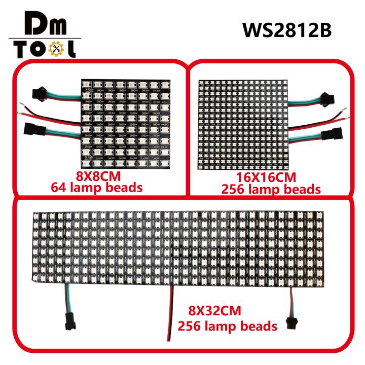 DM WS2812B RGB 5050SMD Individually Addressable Digital LED Matrix ...