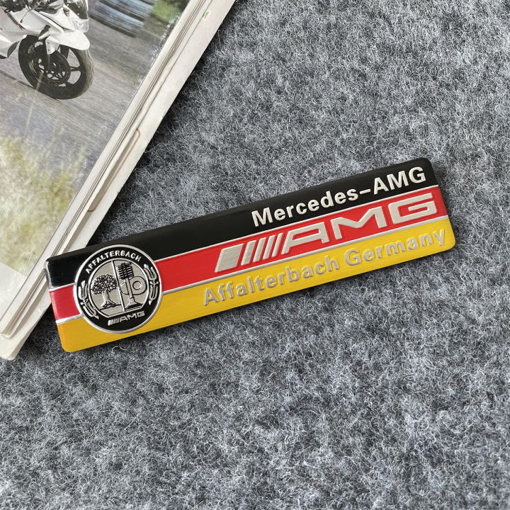 Mercedes-Benz cây táo nhôm dán AMG logo xe hơi miếng dán trang trí biểu ...