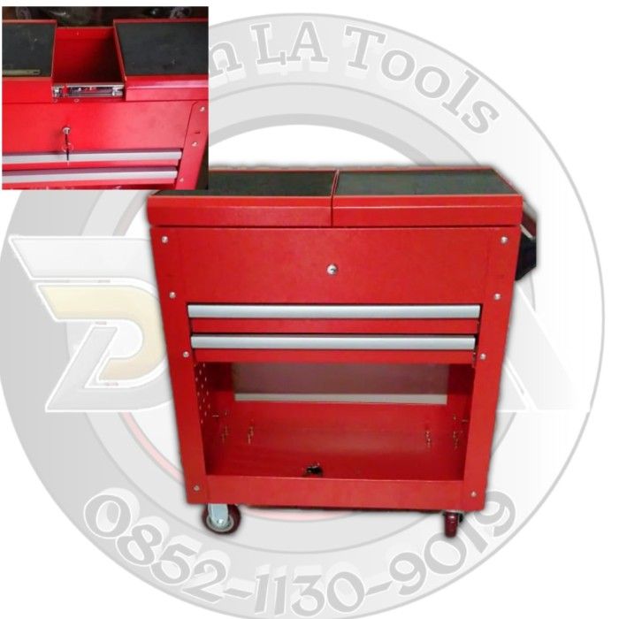 Tool box Roller Cabinet 2 laci lemari perkakas kunci kunci bengkel ...