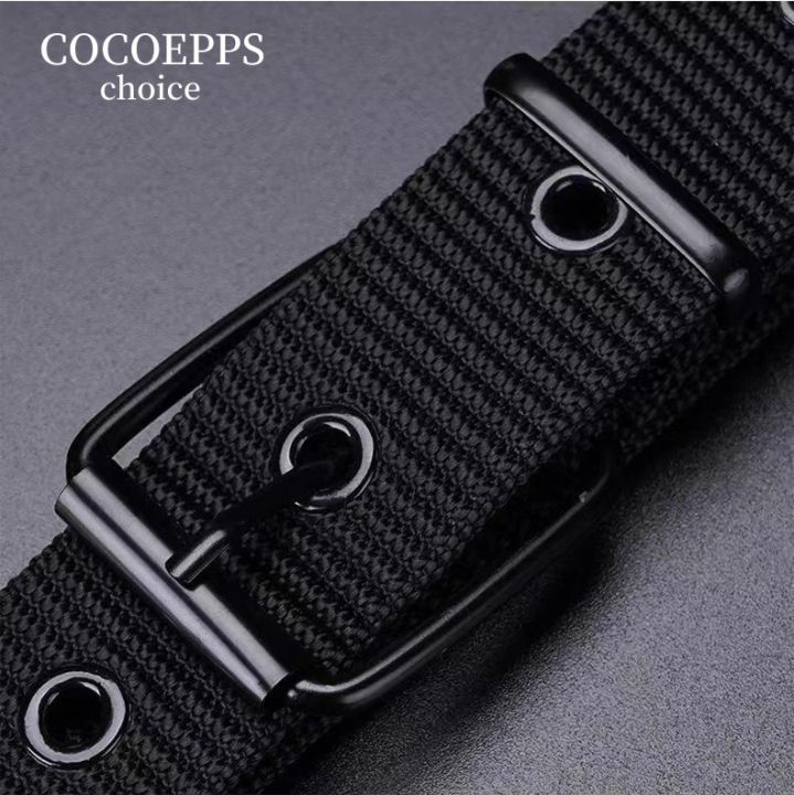COCOEPPS Men's and women's universal canvas belt Porous design suitable ...
