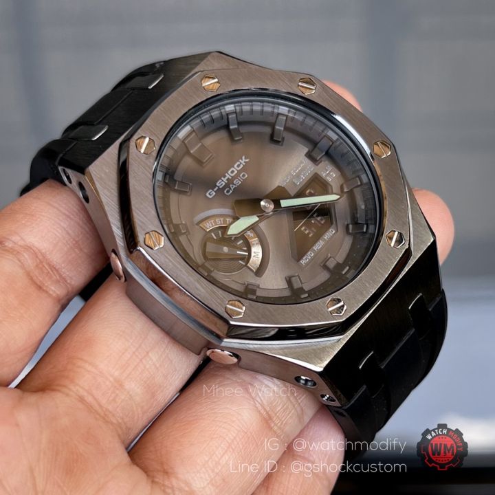G-Shock New Arrival Casioak With Bluetooth and Tough Solar Black Gun ...