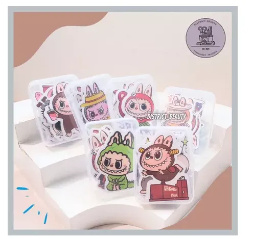 STIKER BOX MINI LABUBU 1 BOX ISI 12 PCS STICKER LABUBU FULLBODY STIKER ...