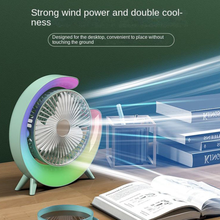 USB Rechargeable Desk Fan Table Air Circulator Fan with 3 Speeds 5 ...