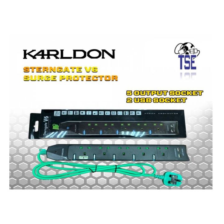 KARLDON STERNGATE V6 5 GANG EXTENSION SOCKET | Lazada