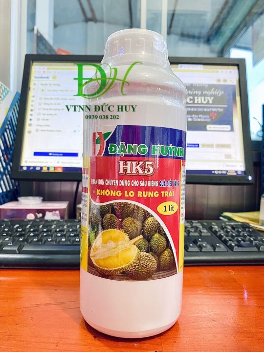 HK5 chai 1lít Chống rụng trái Sầu Riêng - Phân Bón Lá Cao Cấp - Đặng Huỳnh | Lazada.vn