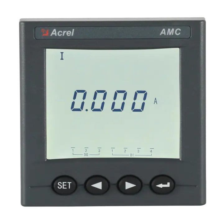 Acrel single phase AC smart power analyzer AMC72L-E/KC LCD digital power monitoring meter 5A ...