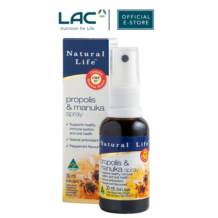 [NATURAL LIFE] Propolis & Manuka Spray Oral Liquid (1 fl oz) | Lazada ...