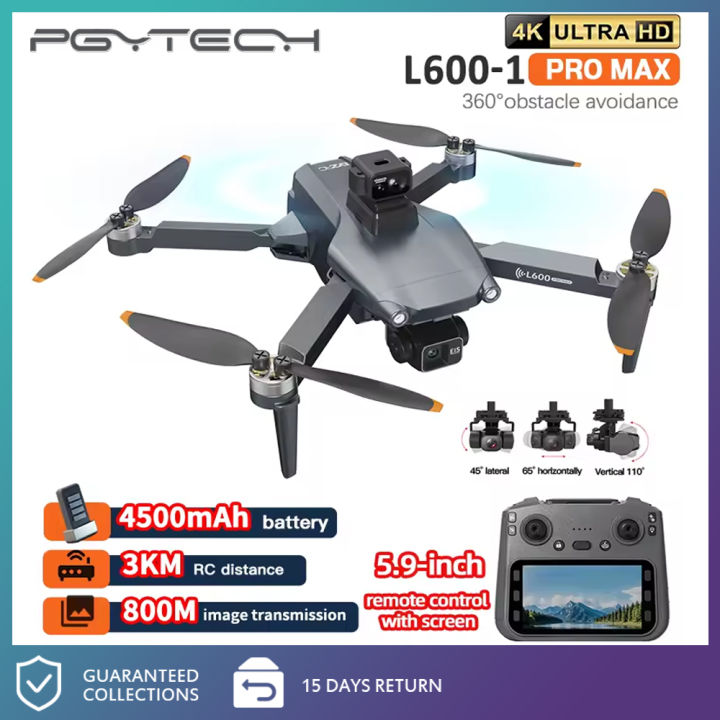 3KM L600-1 Pro MAX 4K โดรนมืออาชีพพร้อมกล้อง HD 3 แกน Gimbal GPS Dron ...