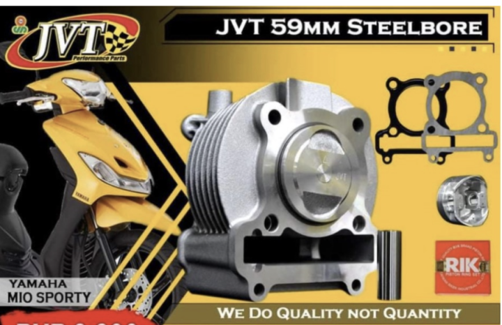 JVT Cylinder Block SteelBore and Chrome Bore 59mm and 65mm (For Mio ...