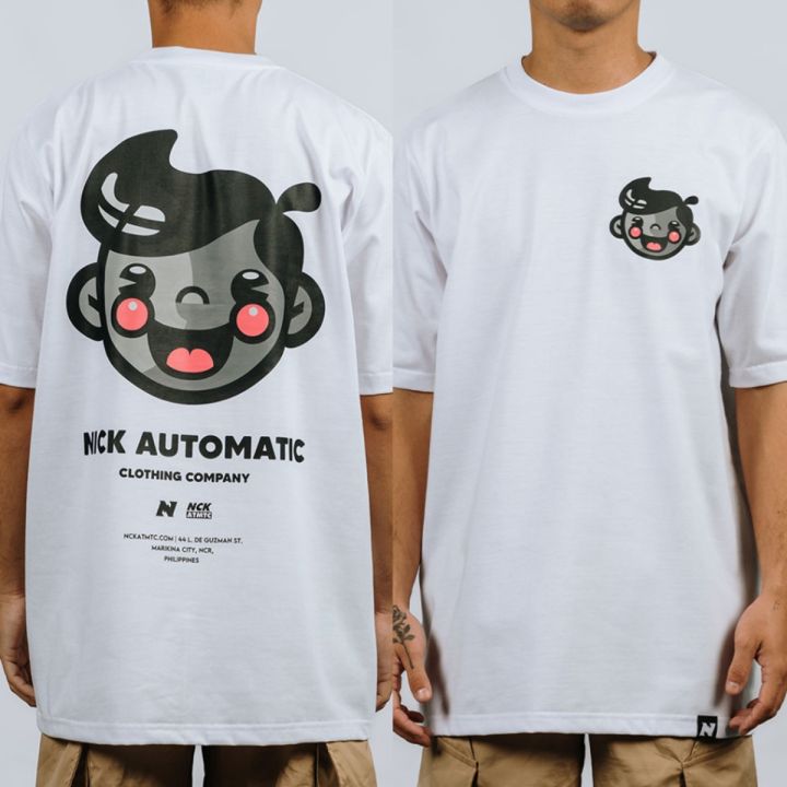 【New store promotion】 Nick Automatic "HKL V3" White T-shirt | Lazada PH