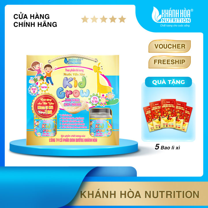[MUA 1 TẶNG 5 BAO LÌ XÌ] Nước Yến Sào Cho Bé KIDGROW Hương Tự Nhiên ...