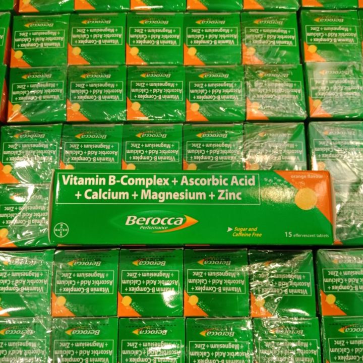 BEROCCA 15PCS BUY 1 TAKE 1 (Vitamin B-Complex + Ascorbic Acid + Calcium ...