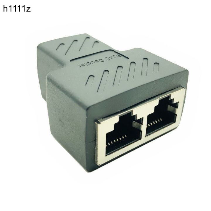 Rj45 Splitter 1 To 2 Ways Network Ethernet Head Lan Cable Female Joiner ...