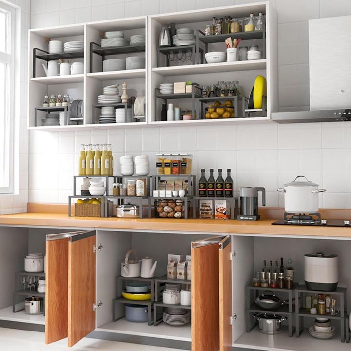 [Philippines Stock]Kitchen Cabinet Shelf Storage Racks Organizers ...