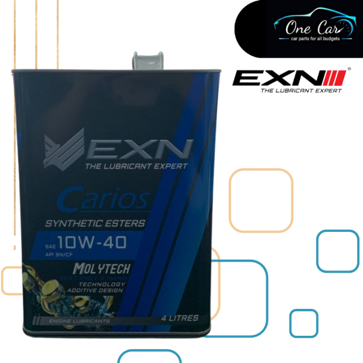 EXN Engine Oil Carios Semi Synthetic Esters 10W40 -1L -4L | Lazada