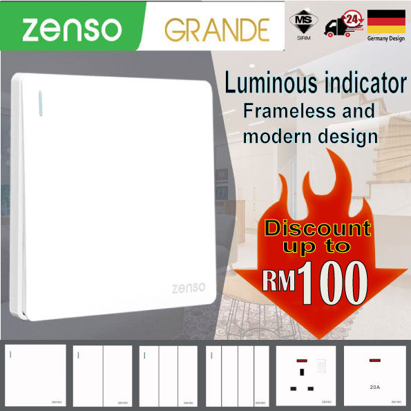 [SIRIM] Zenso Grande White Switches & Sockets - Grande White Color ...