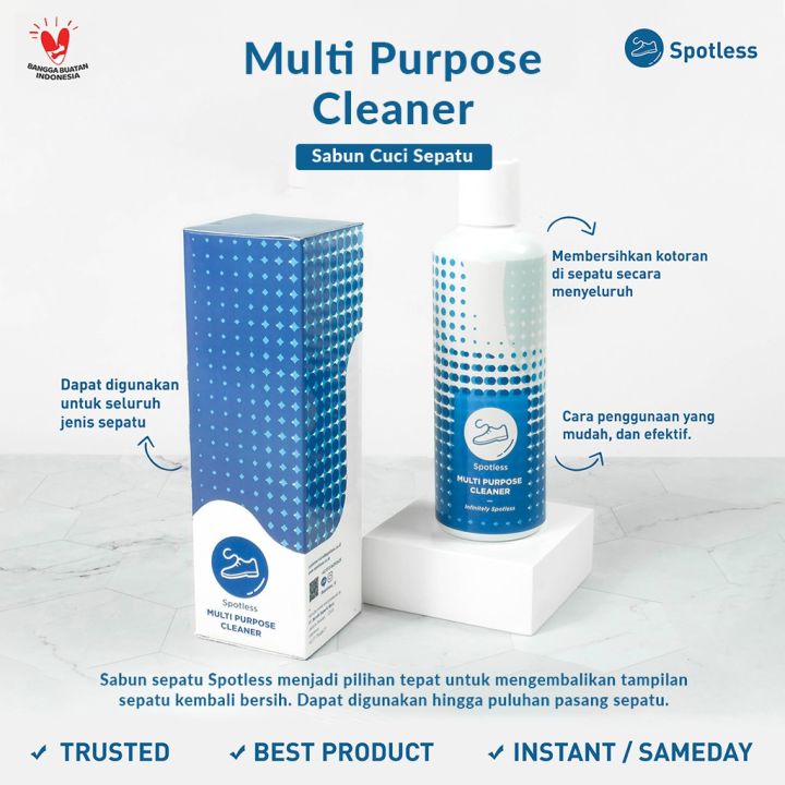 Spotless Multi Purpose Cleaner | Sabun Sepatu/Shoe Cleaner 100% Aman ...
