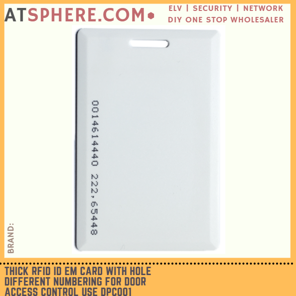 MANGO Thick RFID ID EM Card with Hole Different Numbering Door Access ...