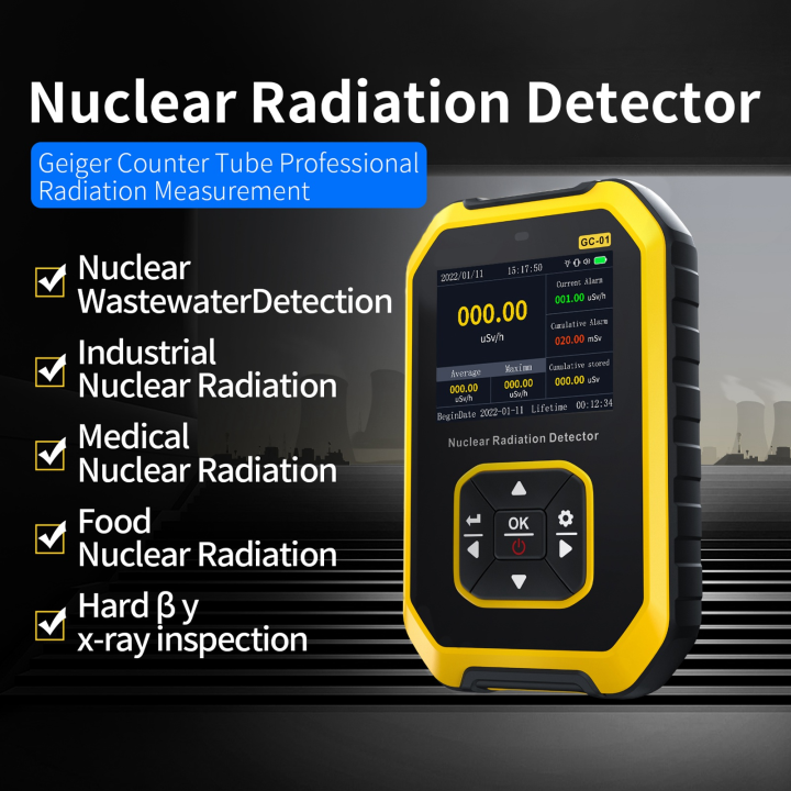 Geiger Counter β γ X Ray Real Time Monitoring Digital Radioactive ...