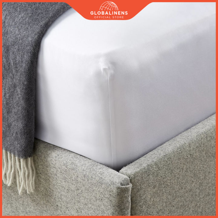 [300TC Fitted Sheet Only] Globalinens - Hotel Quality Fitted Sheet only ...