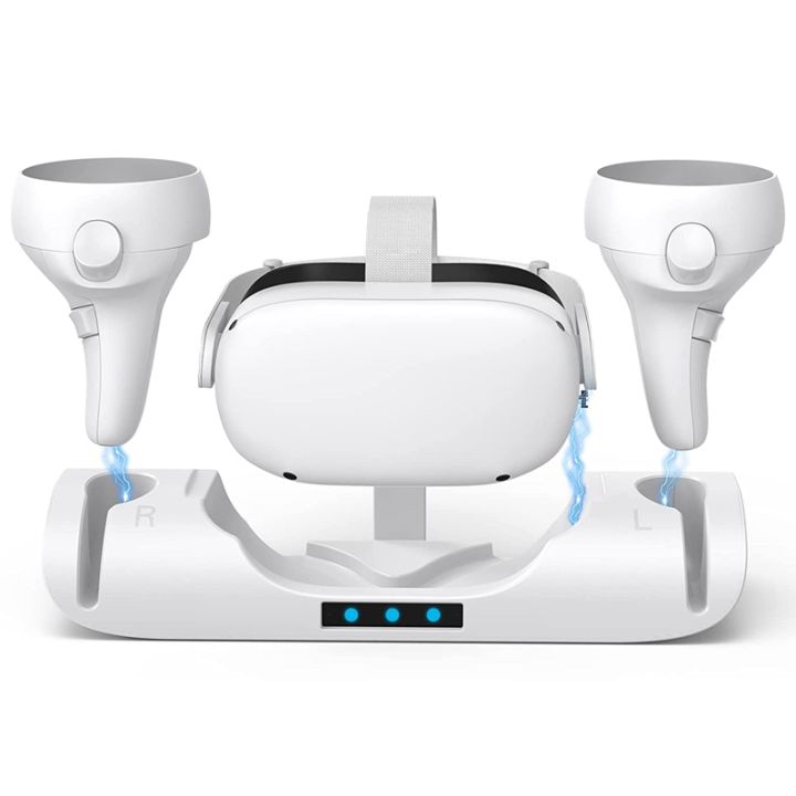 VR Charging Dock for 2, Charge Controllers and Headset Simultaneously ...