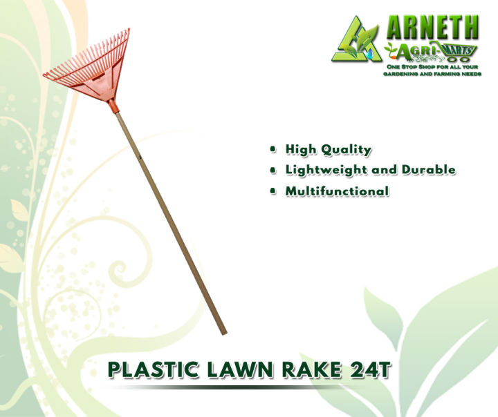 PLASTIC LAWN RAKE 24T | Lazada PH