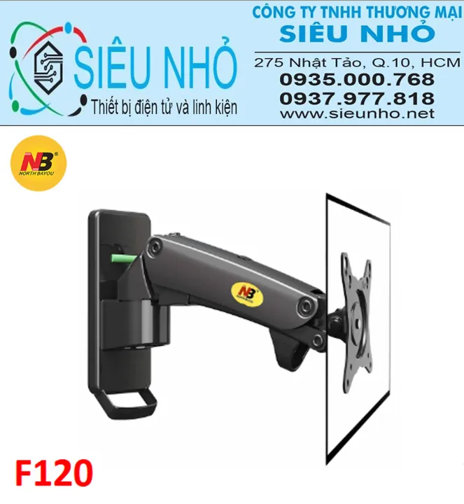Giá treo màn hình máy tính NB-F120 từ 17 - 27 Inch - Gắn Tường Xoay 360 ...