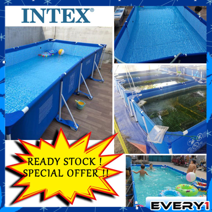 OFFER INTEX Kolam Renang Kolam Ikan Akuarium Kids Pool Large Size ...