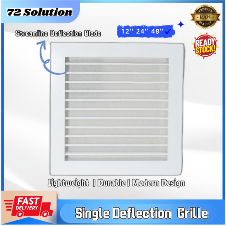 G.I. Single Deflection Air Vent Grille 单层百叶可调节 (4 Sizes) | Lazada