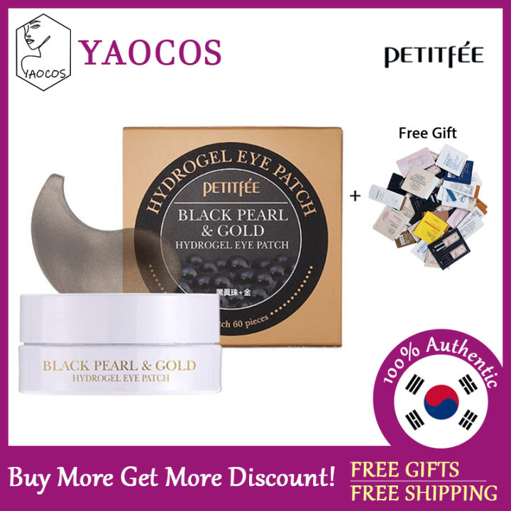 [Petitfee] Black Pearl & Gold Eye Patch 60ea (30days) | Lazada PH