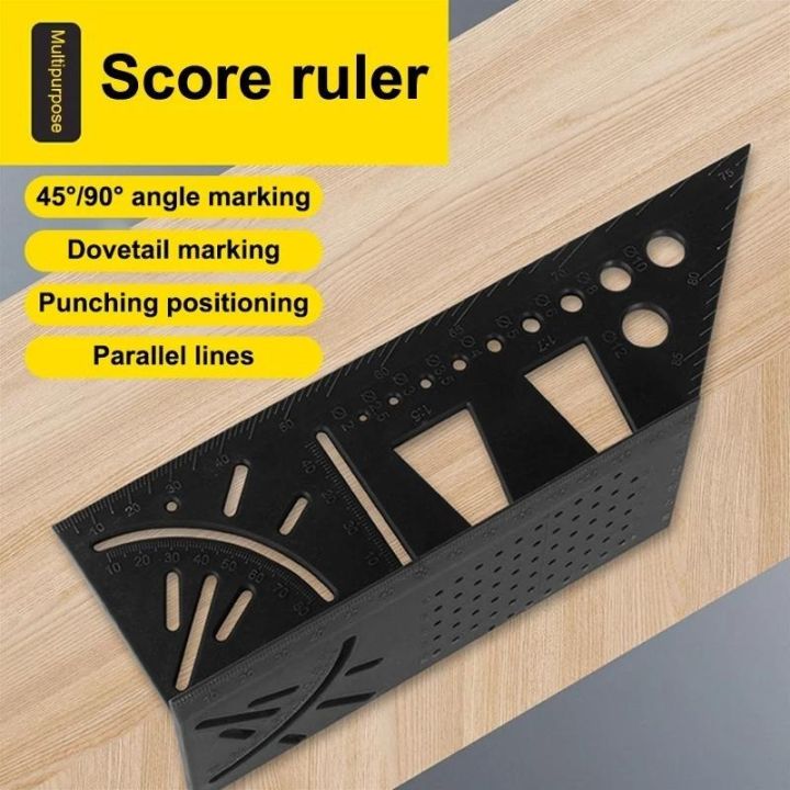 Locate Carpenter Angle Ruler 3D Miter Angle Measuring Tool Perforated ...