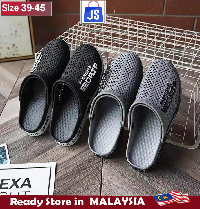 Ready Stock Fashion Ultra Light Weight Clog Men Waterproof Sandals ...
