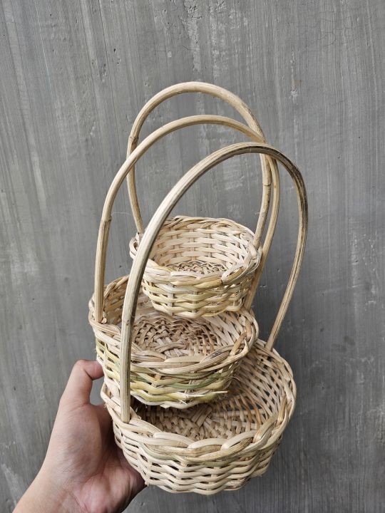 Native Skin Rattan Flower Girl Basket | Lazada PH