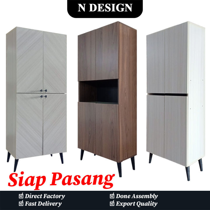 [N Design] 4 pintu kabinet Kasut tinggi sepenuhnya perhimpunan/Rak ...