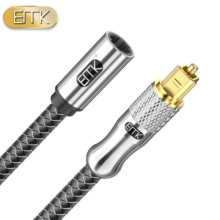 EMK fever grade fiber optic audio extension cable male to female 5.1 ...