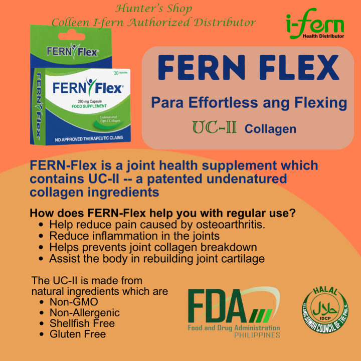 Fern-Flex, 30 capsule, 280mg, Type-2 Collagen, Joint health | Lazada PH