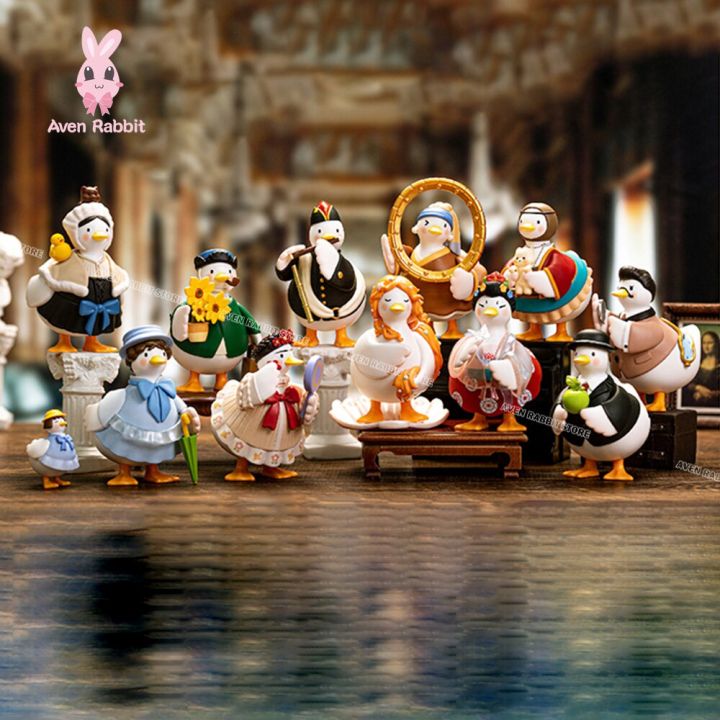 Dake Duck Famous Painting Blind Box Figures Action Misterys Box ...