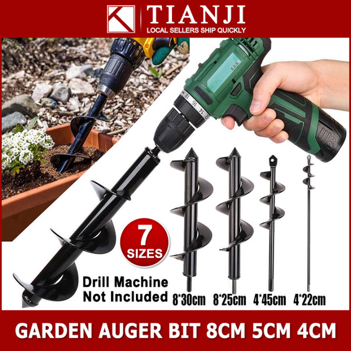 Auger Drill Bit used for Planting Drill Auger Yard Gardening Planting Hole Digger Tool ...