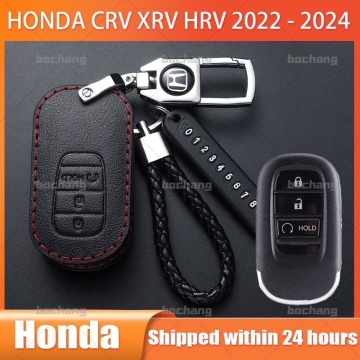เคสหนังสำหรับ Honda CRV XRV HRV 2022-2024กุญแจรีโมตปลอกหุ้มพวงกุญแจที่ห้อยกุญแจ | Lazada.co.th