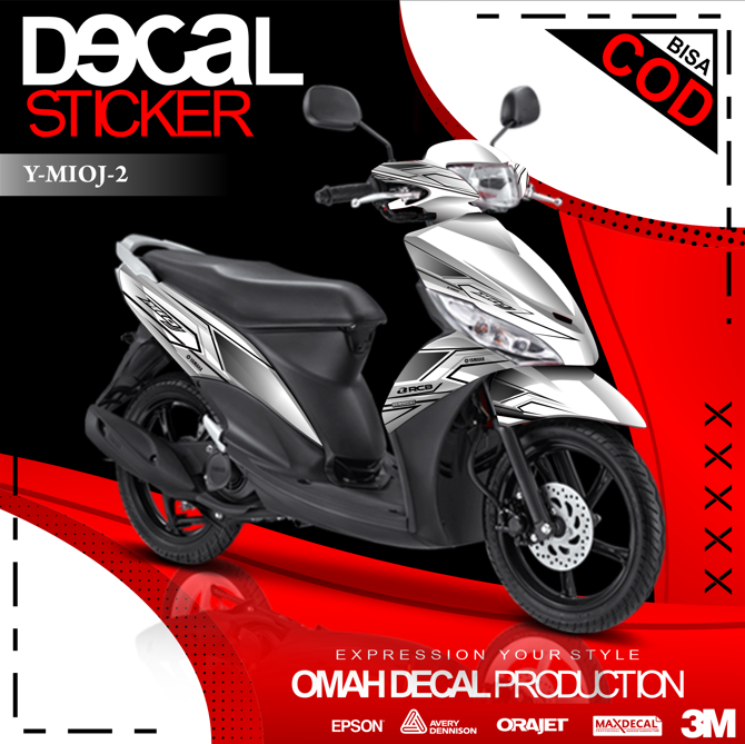 DECAL MIO J FULL BODY DEKAL STIKER MIO J YAMAHA STIKER KUALITAS TERBAIK ...