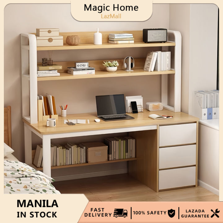 Magic Home Computer Desk Home Bedroom Study Desk Writing Desk Wooden ...