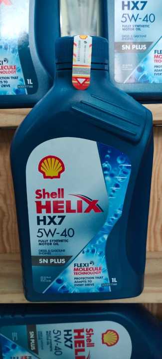 Shell Helix HX7 5W-40 1 liter/Oli Shell Helix HX7 10W-40 Biru 1 Liter ...