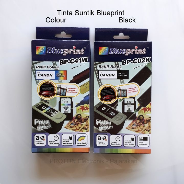 Blue Print Tinta BluePrint suntik Refill catridge printer Canon HP ...