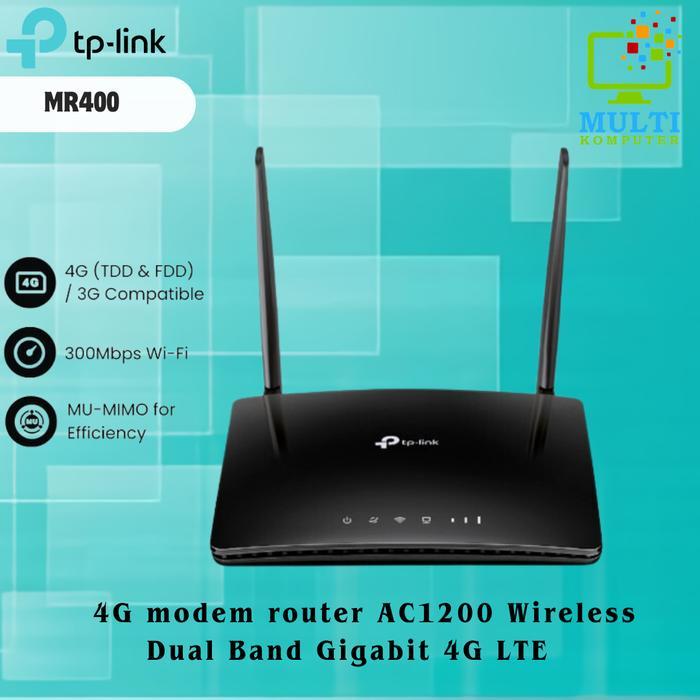 TP- ARCHER MR400 AC1200 4G LTE MODEM WIRELESS ROUTER - MR400 | Lazada ...