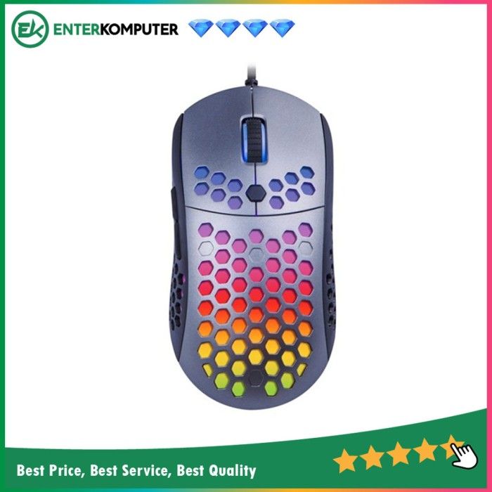 1STPLAYER Gaming Mouse FIREBASE M6 - Honeycomb & RGB Effect - 10000dpi ...