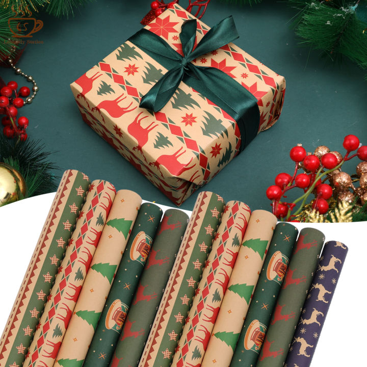 Christmas Gift Wrapping Paper Birthday Gift Decoration Wrapping Paper ...