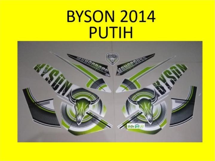 Byson 2014 Putih Motor Yamaha Sticker Striping Stripping Stiker List ...