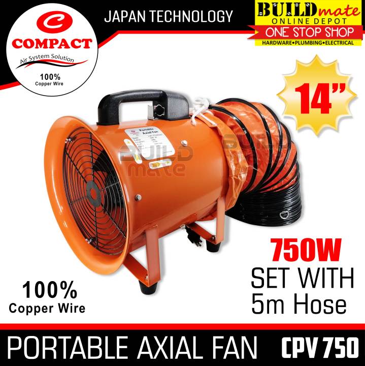 COMPACT 14 inches Portable Axial Fan Industrial Air Blower Ventilator ...